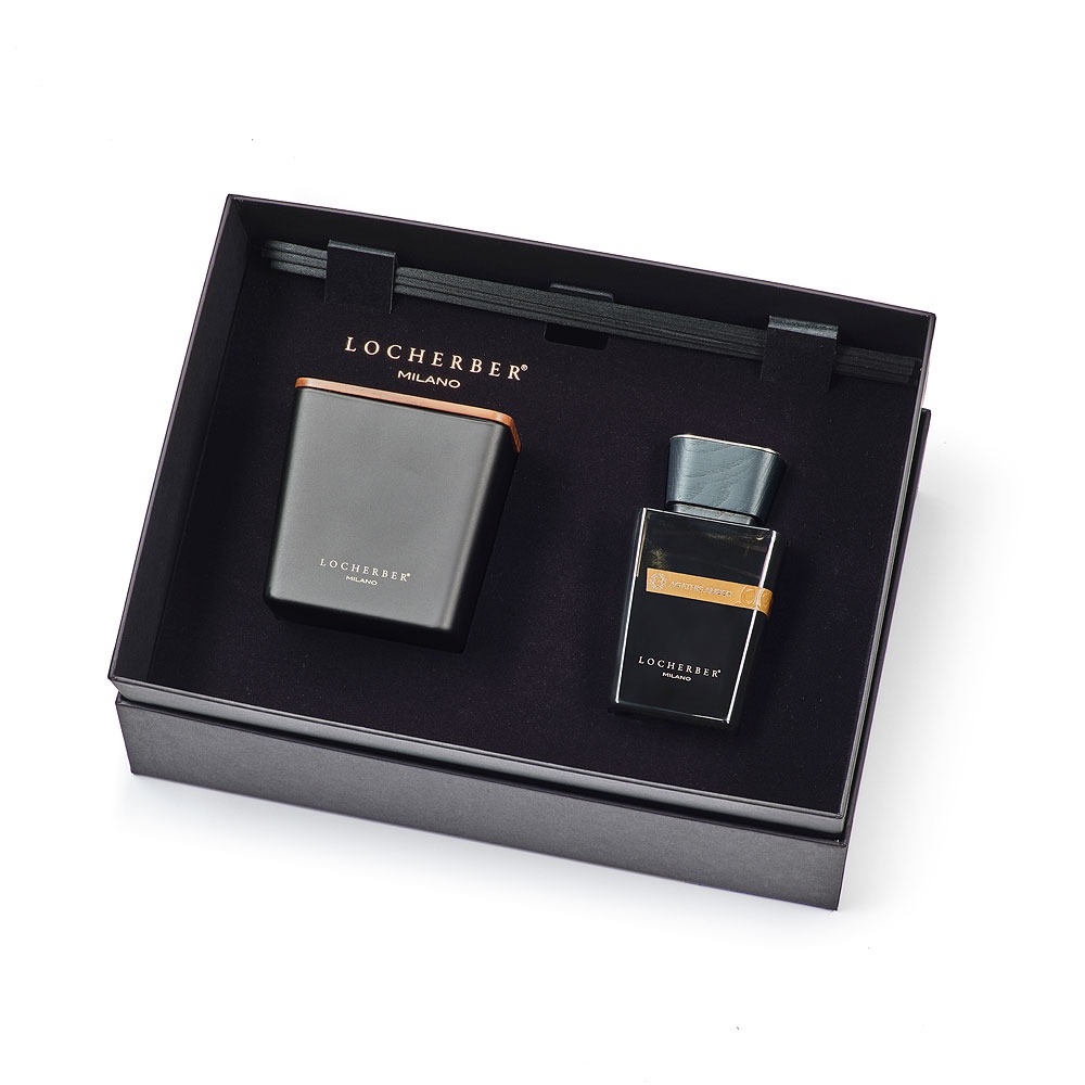 Agathis Amber Home Fragrances Diffuser Giftset | Locherber Milano